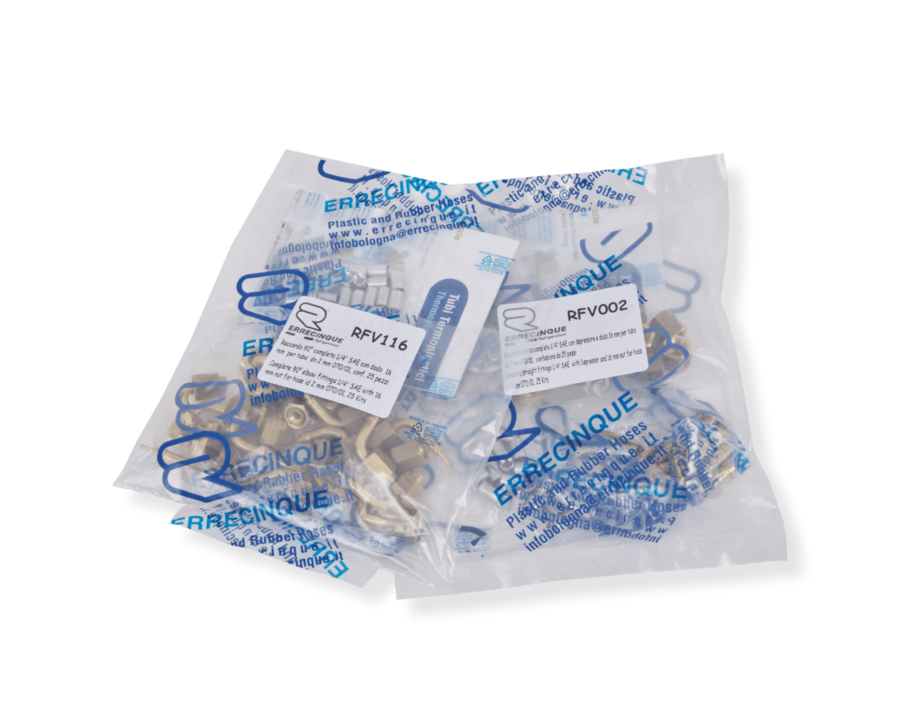 Errecinque Refrigeration - Refrigerant gas pipes and fittings